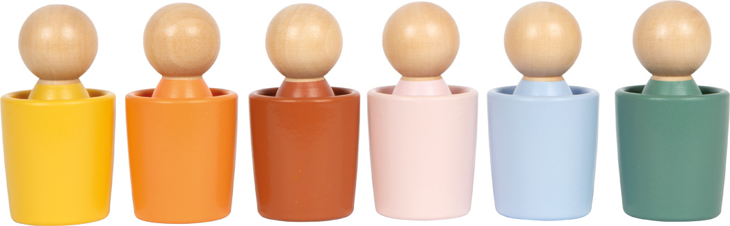 Montessori sorting beaker with wooden figures | small foot