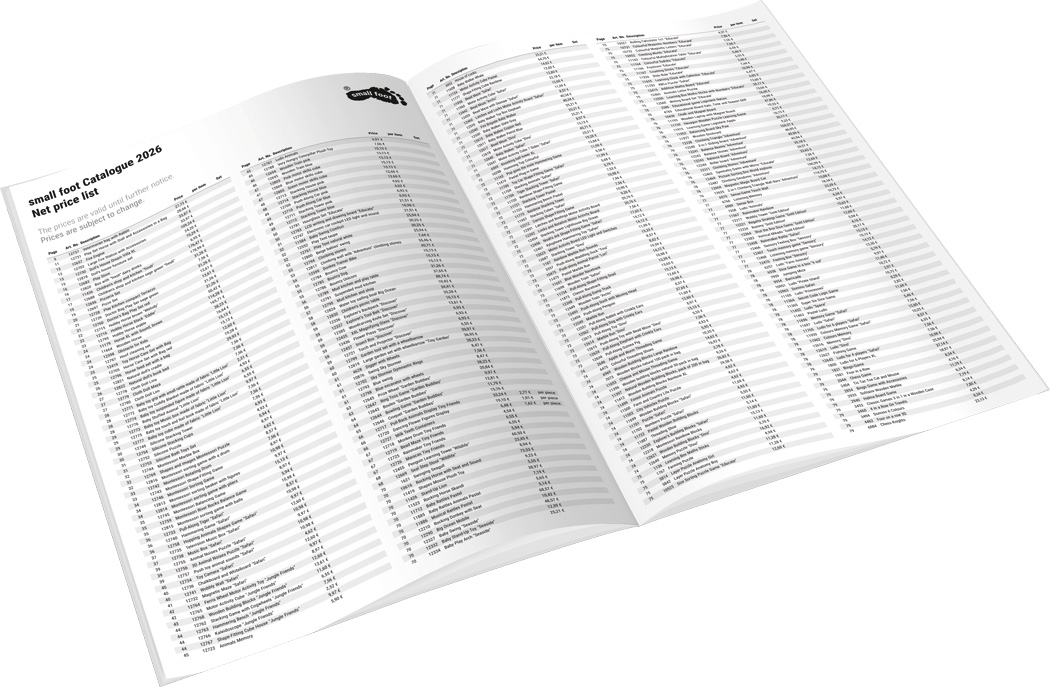 Net price list | small foot catalogue 2026 | Legler toys GBP