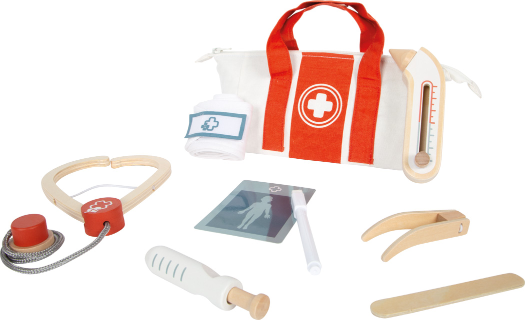 Doctor's Bag Play Set red | small foot Wooden Toys